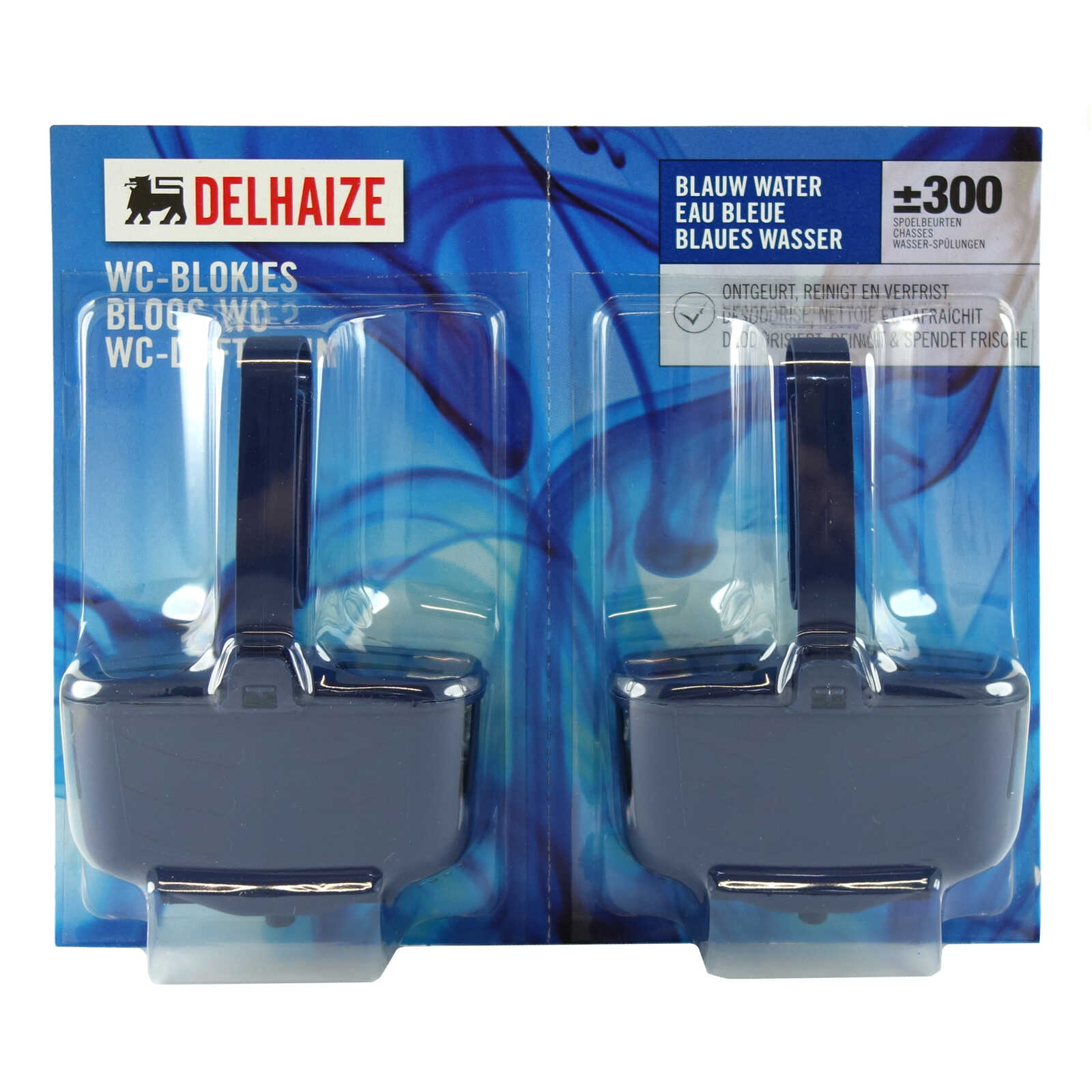 Delhaize | Bloc WC | Eau Bleue | 2 pc | Delhaize