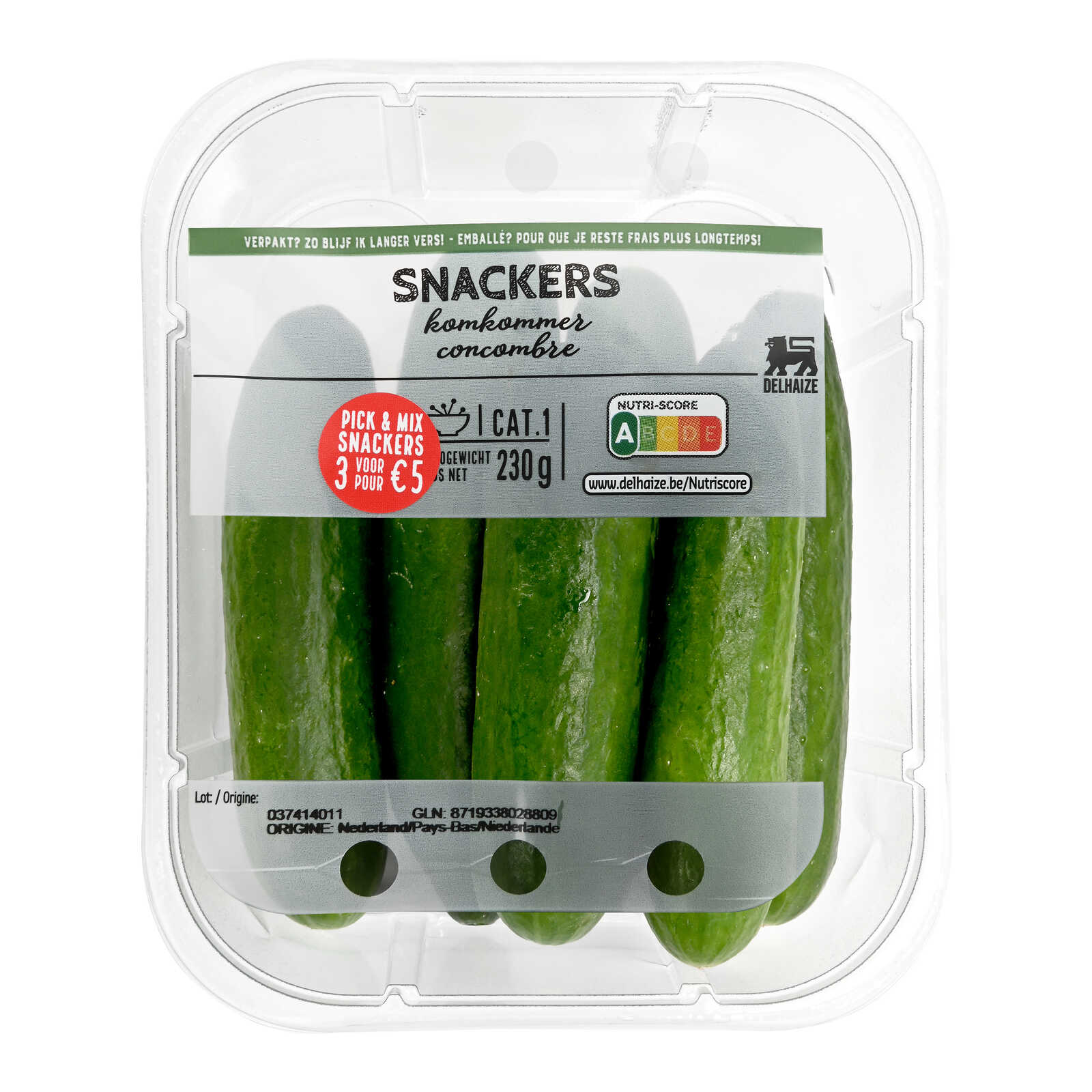 Delhaize | Concombre | Snack | 230 gr | Delhaize