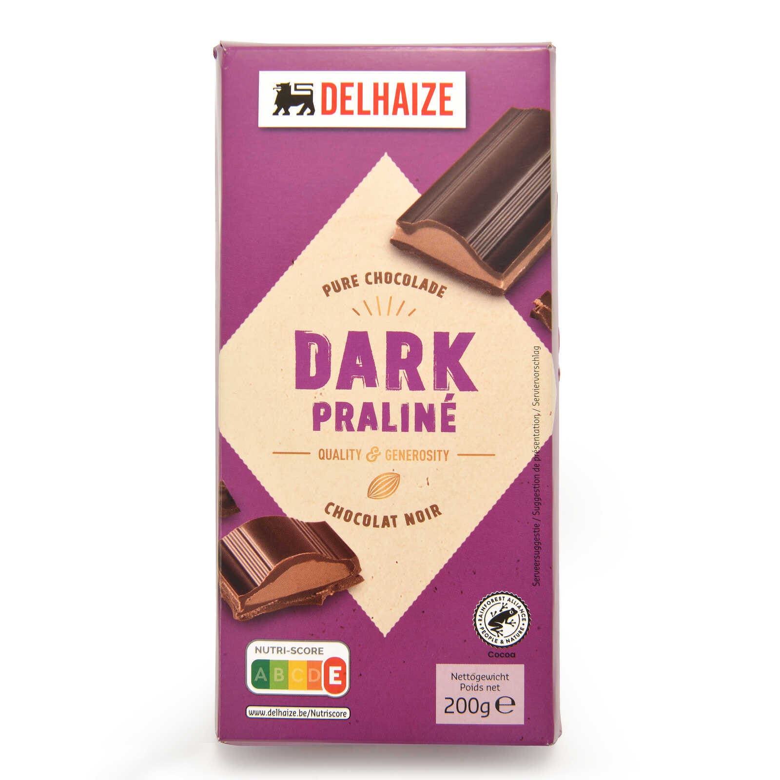 Delhaize | Chocolat Noir Praliné | 200 gr | Delhaize