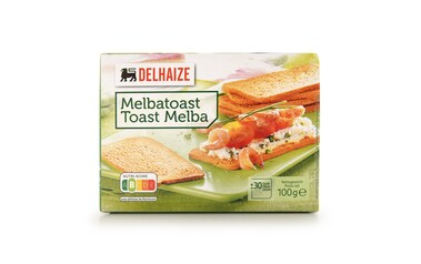 Delhaize | Toast | Melba | Vierhoekig | 100 gr | Delhaize