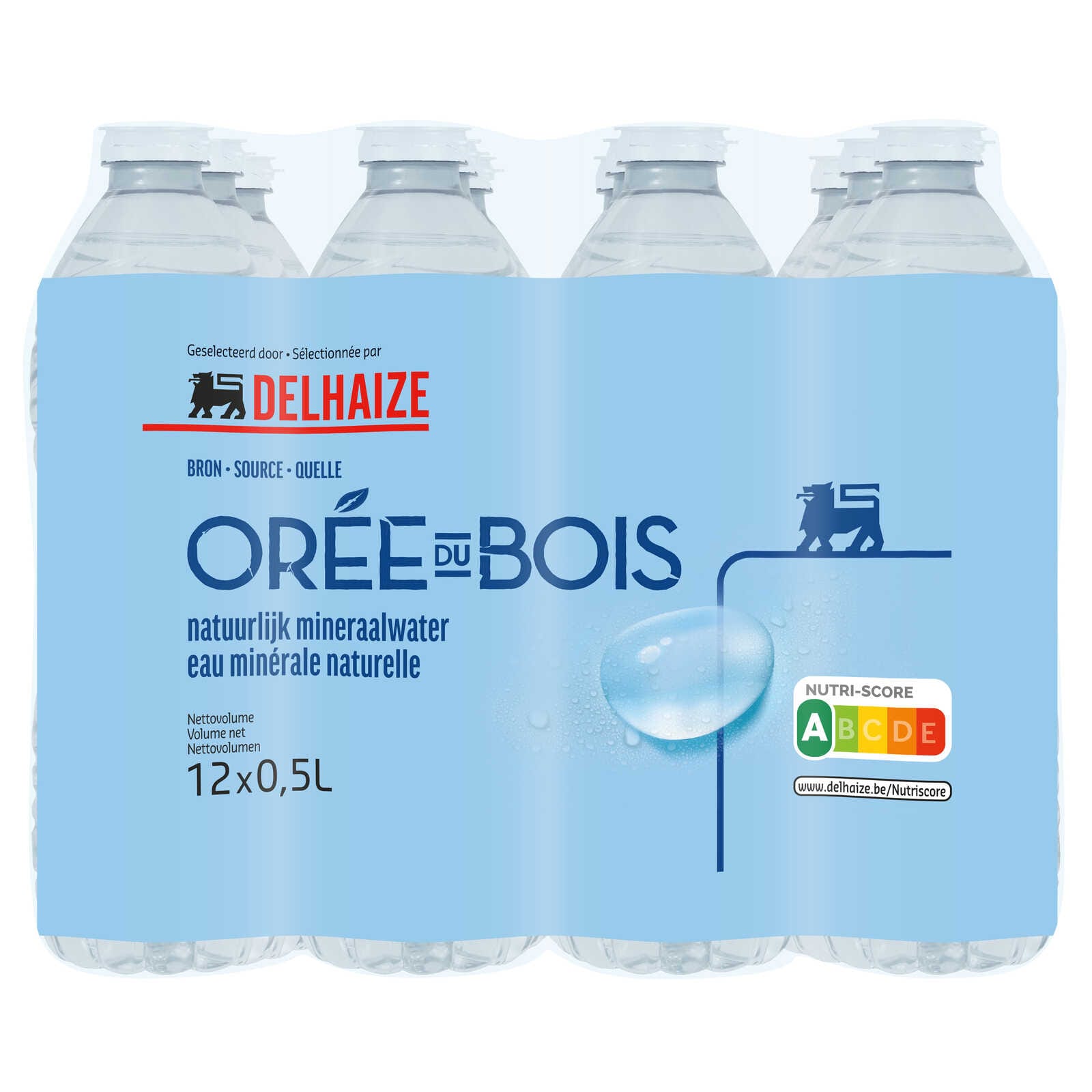 Delhaize | Orée du Bois | Eau minérale | Non pétillante | PET | 12 x 50 ...