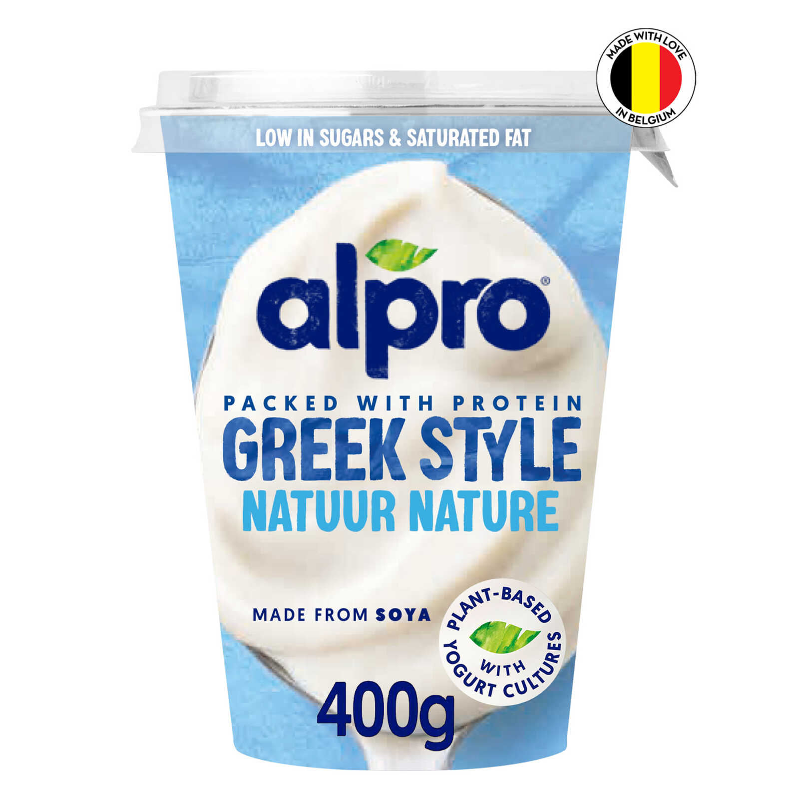 Alpro | Yaourt végétal | Greek style | Nature | 400 gr | Delhaize