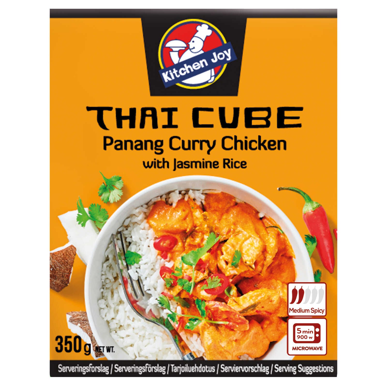 Kitchen Joy | Panang | Poulet | Curry | Riz jasmin | 350 gr | Delhaize