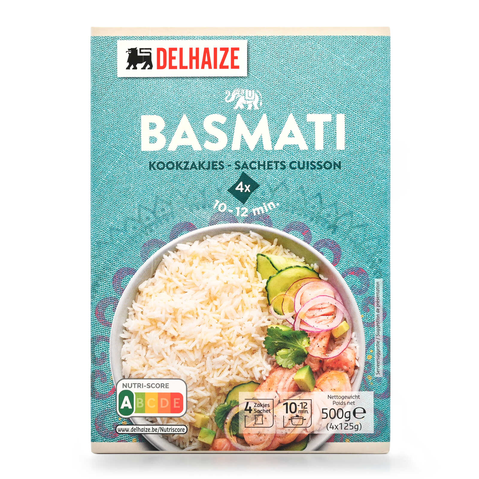 Delhaize | Riz | Basmati | 4 x 125 gr | Delhaize