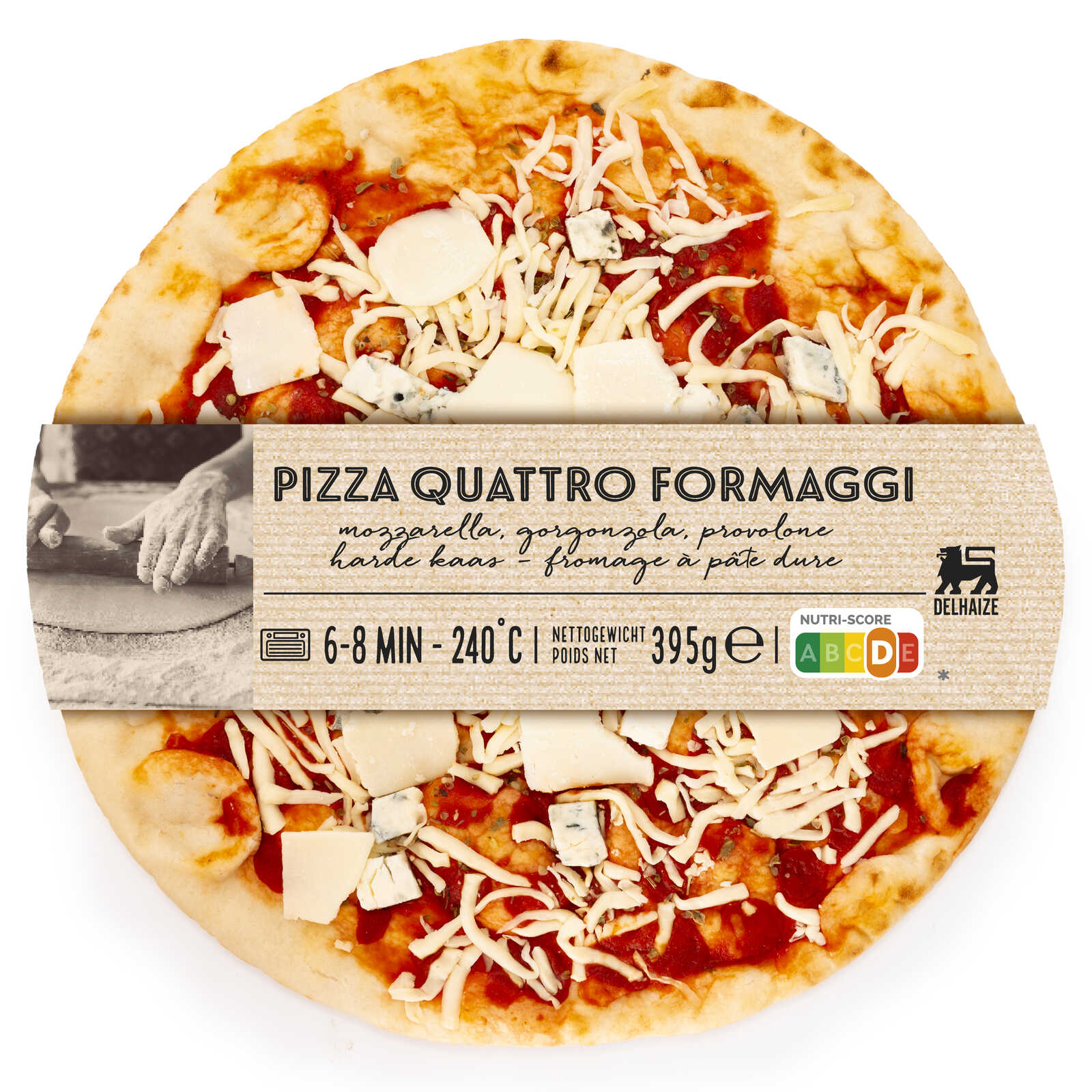 Delhaize | Pizza | 4 Formaggi | 395 gr | Delhaize