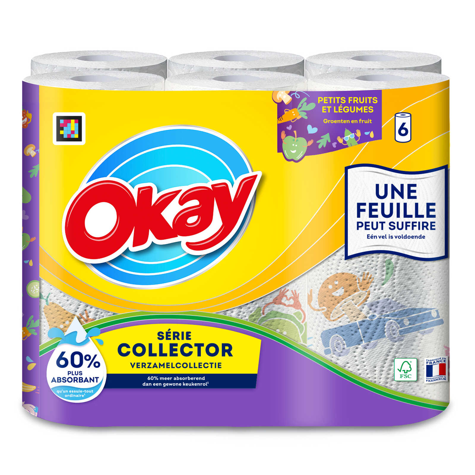 Okay | Essuie-tout | Collection | Eco | 6 pc | Delhaize