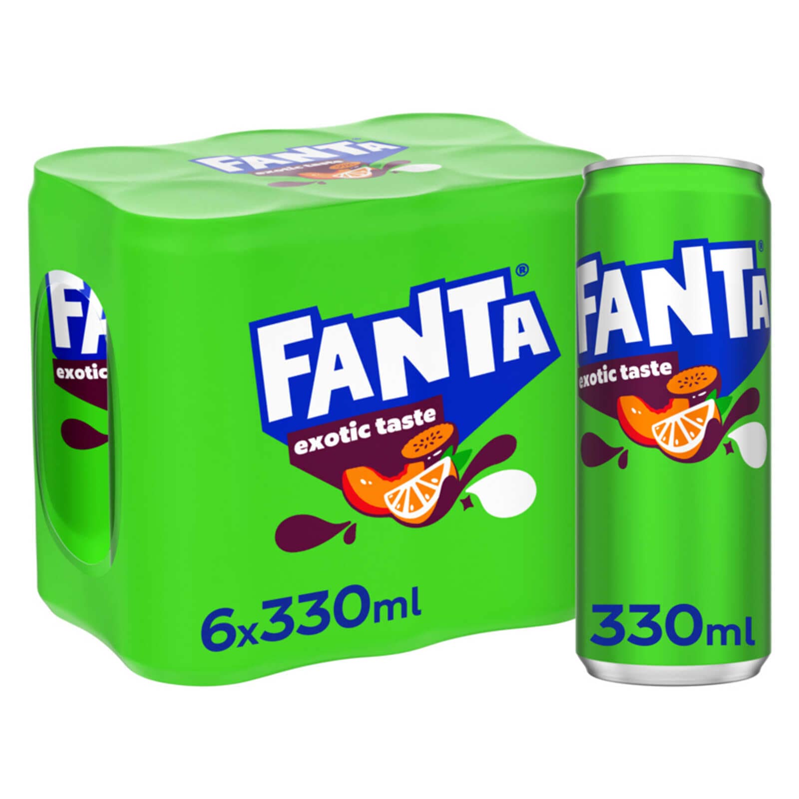 Fanta | Exotic | Canette | 6 x 33 cl | Delhaize