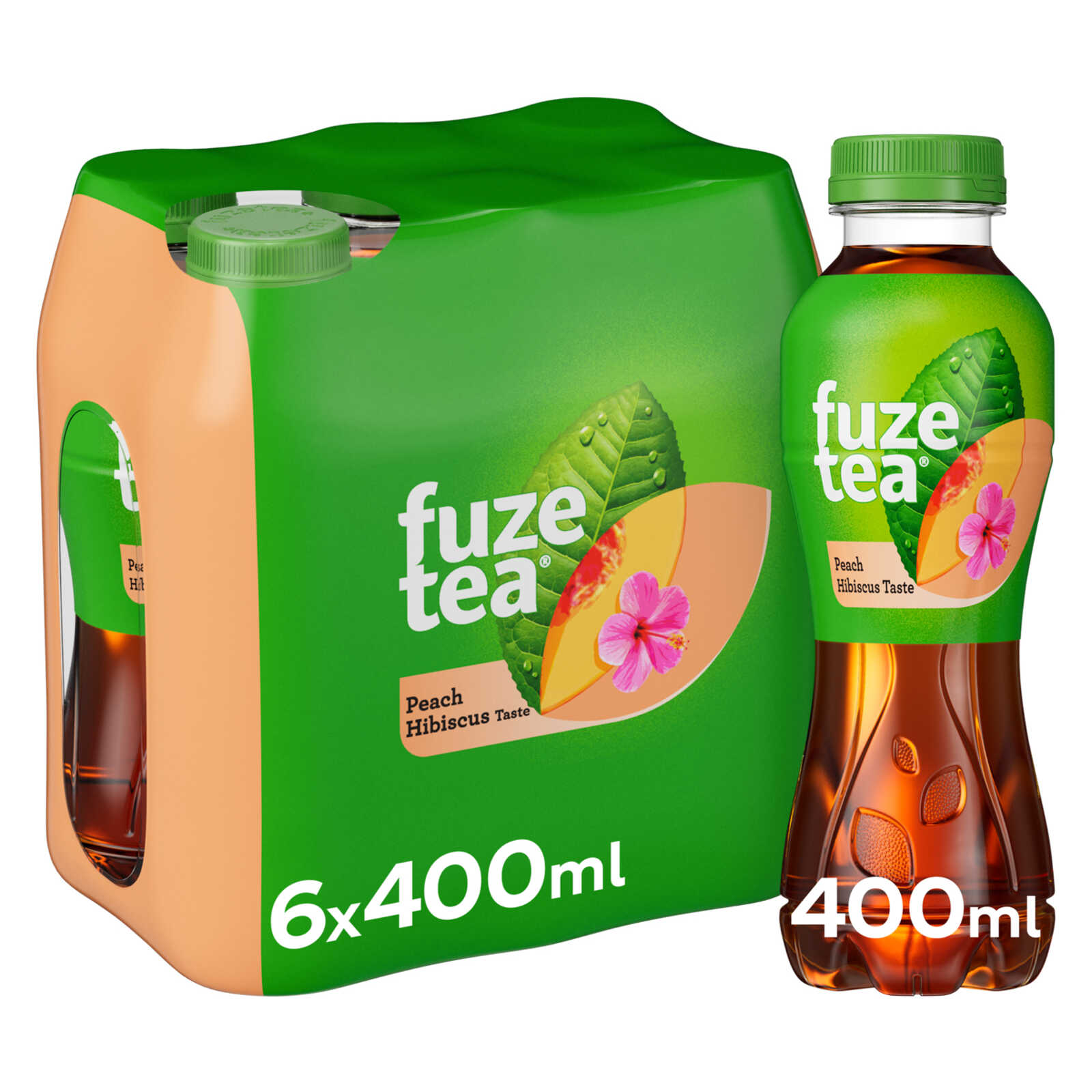 Fuze Tea | Black Tea | Thé noir | Peach Hibiscus | PET | 6 x 40 cl ...