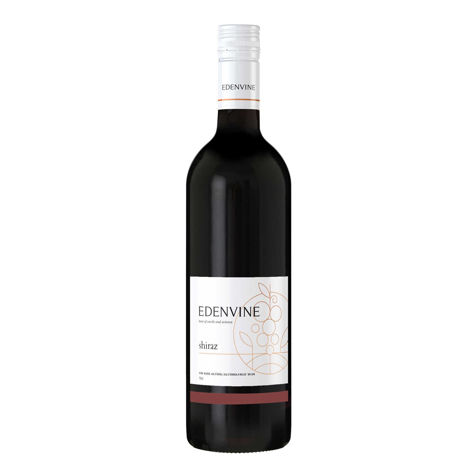 Edenvine | 0 % | alcoholvrije wijn | Shiraz | Rood | 75 cl | Delhaize