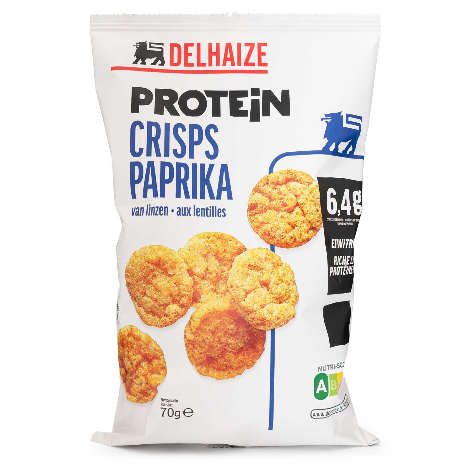 Delhaize | Delhaize | Crisps | Lentilles | Paprika | Protein | 70 gr ...