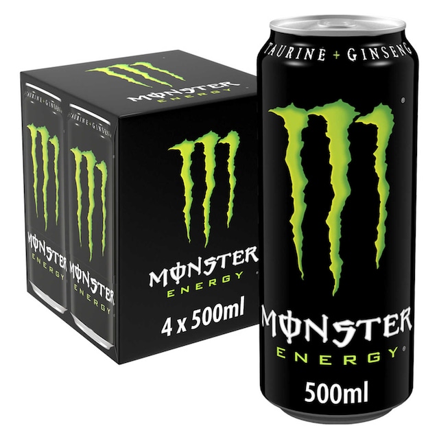 Monster | Energy | Energiedrank | Blik | 4 x 50 cl | Delhaize