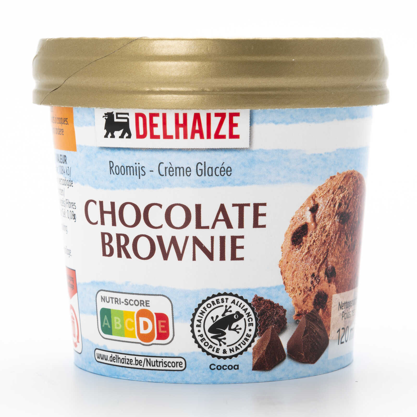 Delhaize | Ijs | Brownie | Chocolade | 12 cl | Delhaize