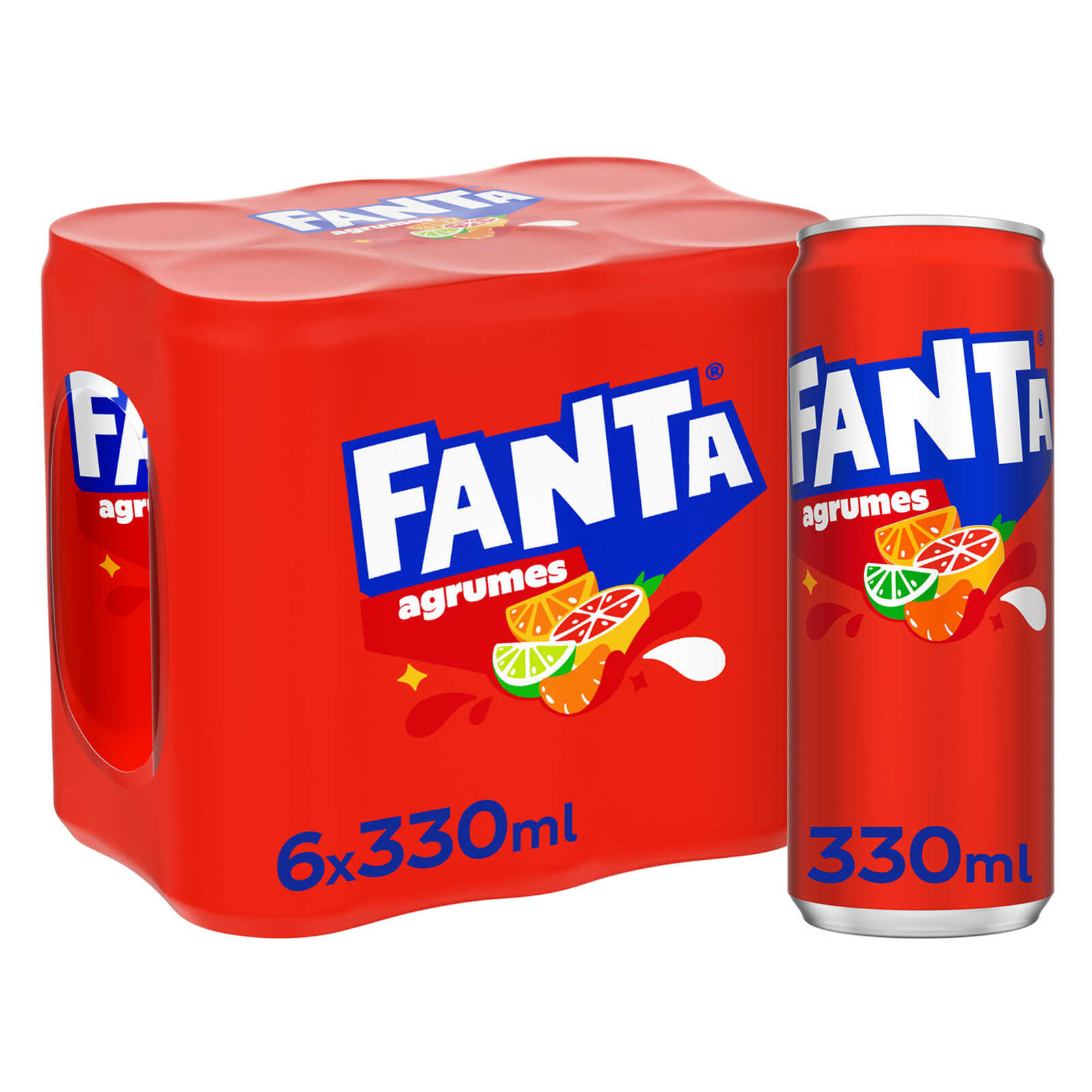 Fanta | Limonade | Citrus | 6 x 33 cl | Delhaize
