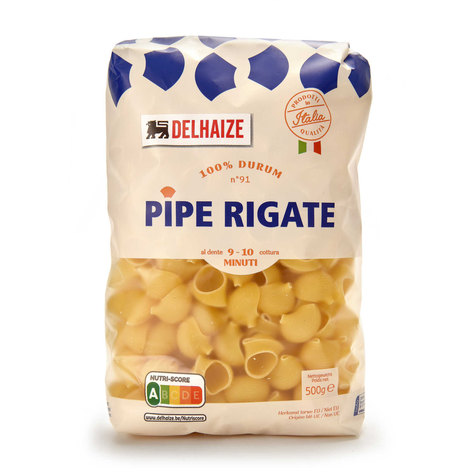 Delhaize | Pâtes | Pipe Rigate | 500 gr | Delhaize