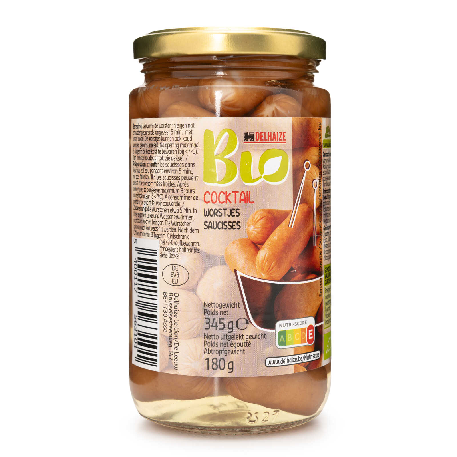 Delhaize | Bio | Worstjes Cocktail | Bio | 180 gr | Delhaize