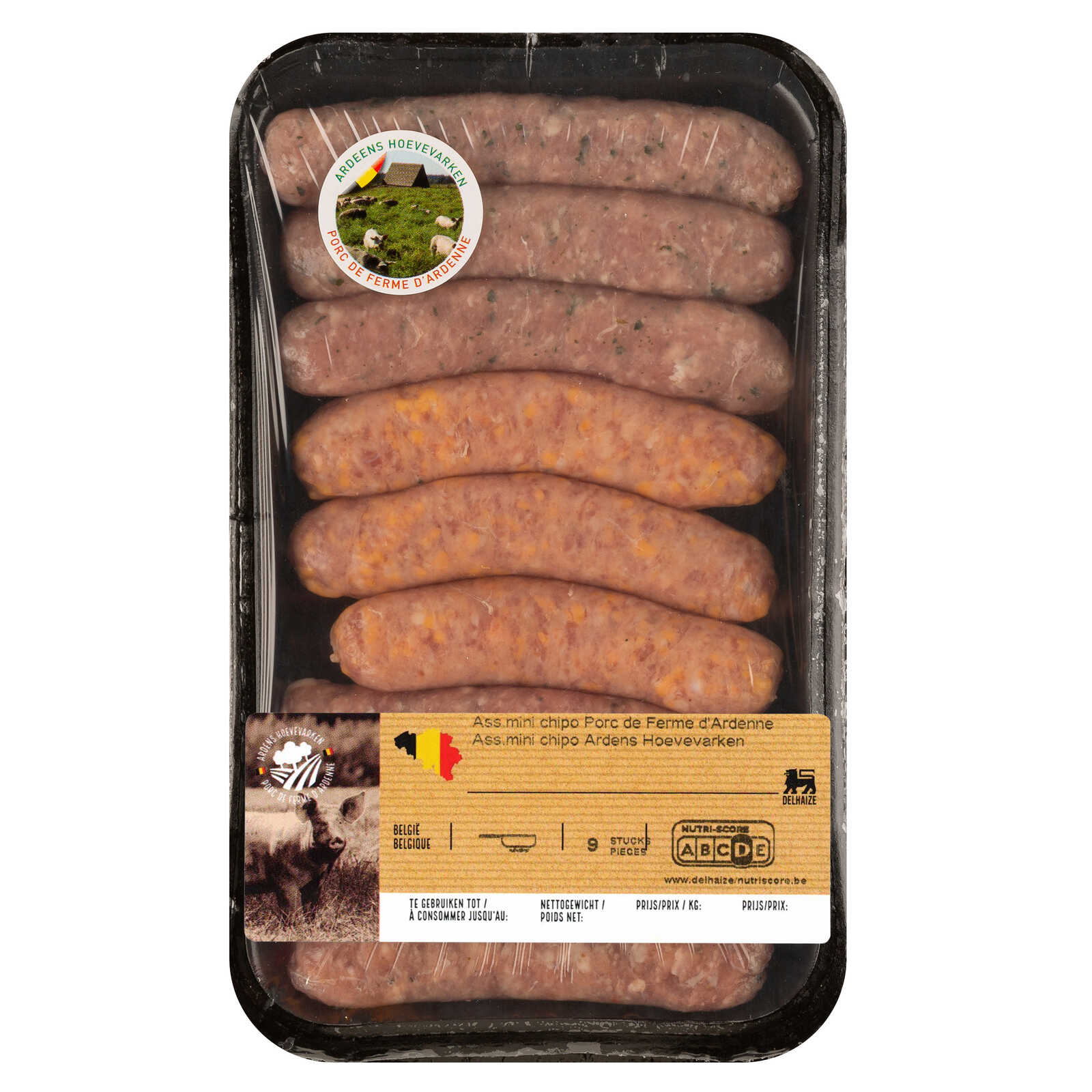 Delhaize | Mini chipo | Hoevevarken | Ardens | Assortiment | +/- 300 gr ...